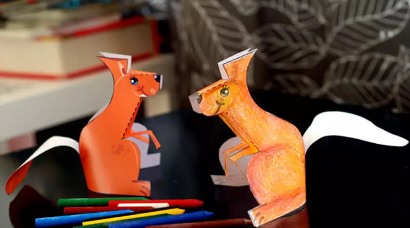 Squirrel Crafts: Tự làm từ nón, giấy và plasticine 2266_12