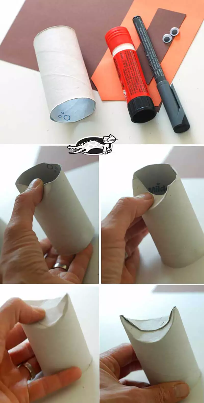 Squirrel Crafts: do it yourself from cones, paper and plasticine 2266_3