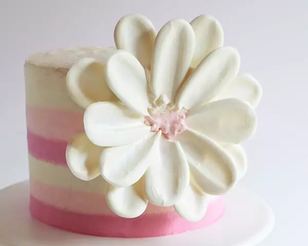 Çiçekli pasta. Kek, kendi elleriyle çiçeklerle süslenmiş 2276_8