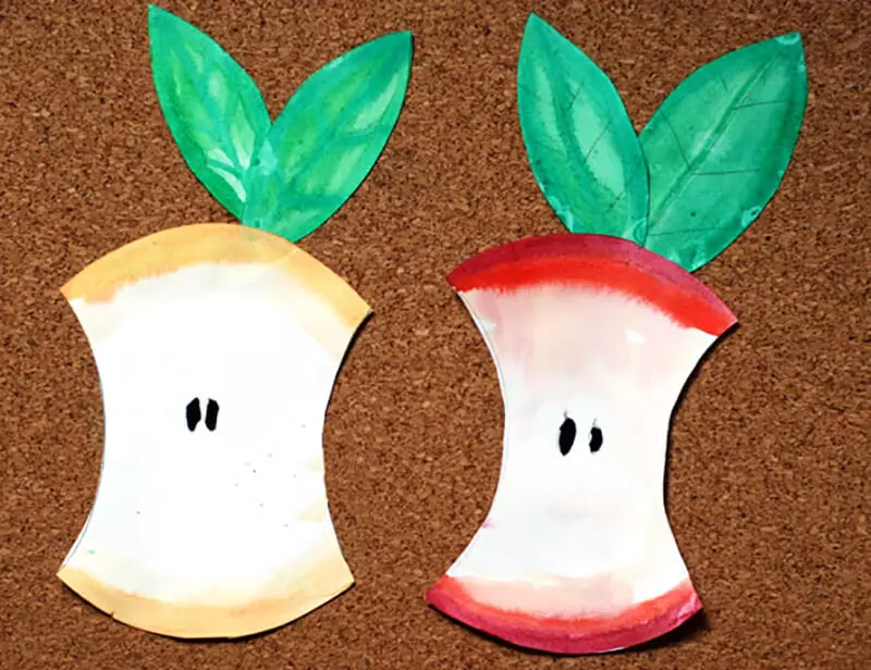 Apple from paper with your own hands. Children's craftsmanship 2287_14