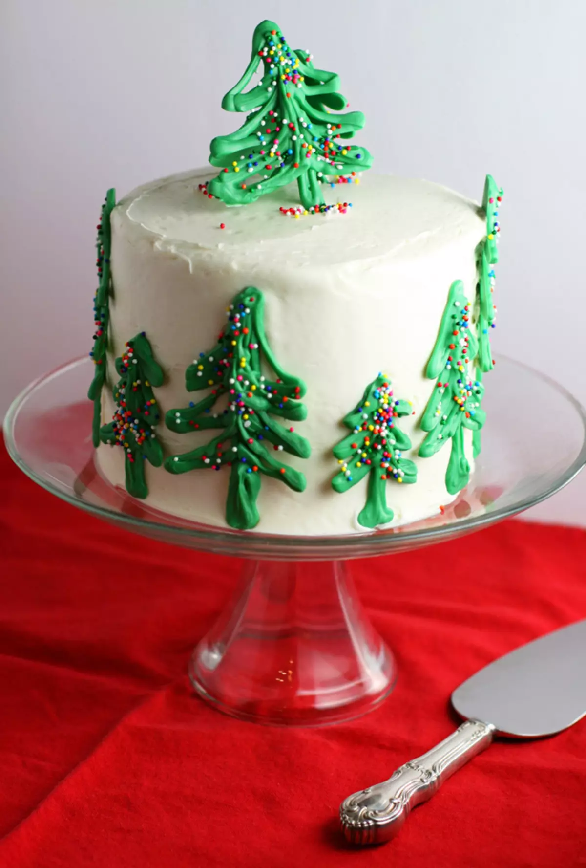 Novoletno drevo torte. Torta v obliki božičnega drevesa 2294_5