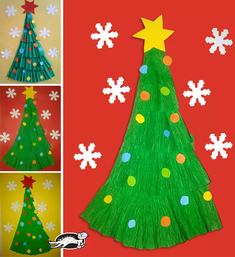 Crafts Christmas tree. Christmas tree gamit ang iyong sariling mga kamay 2303_25