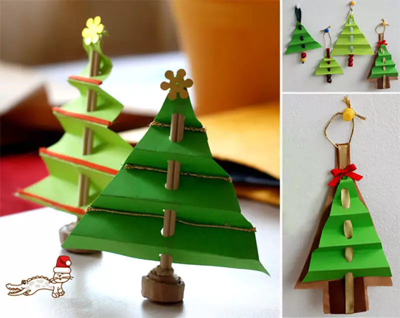 Crafts Christmas Tree. Kerstboom met je eigen handen 2303_27