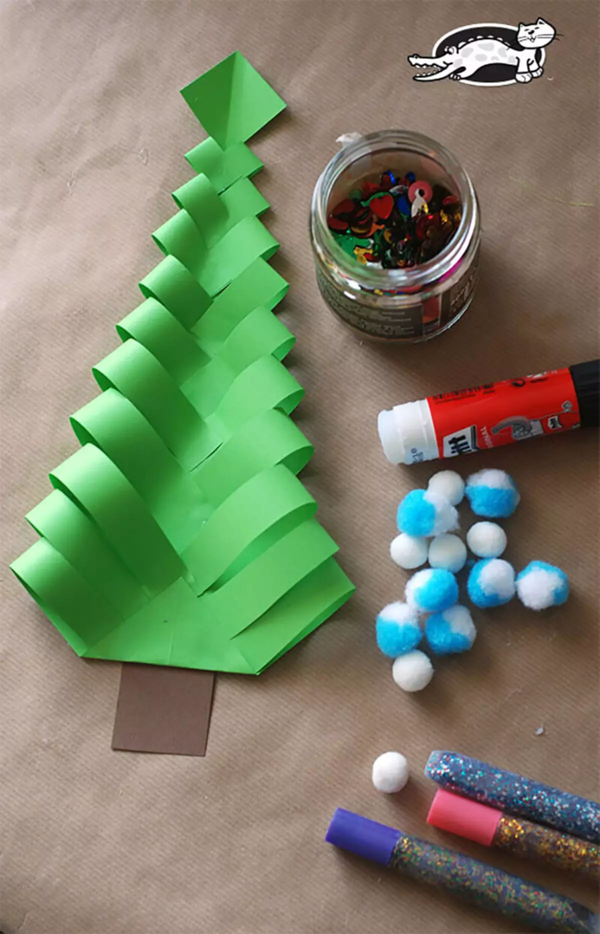 Crafts Christmas Tree. Krystbeam mei jo eigen hannen 2303_4