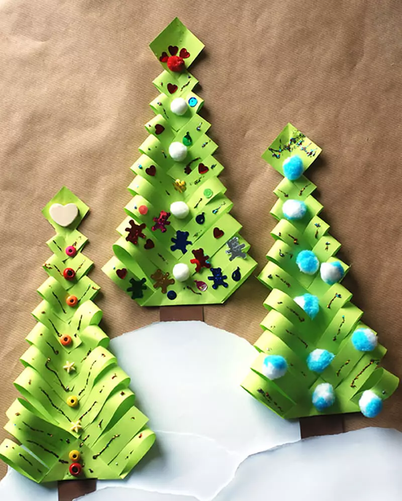 Crafts Christmas Tree. Kerstboom met je eigen handen 2303_5