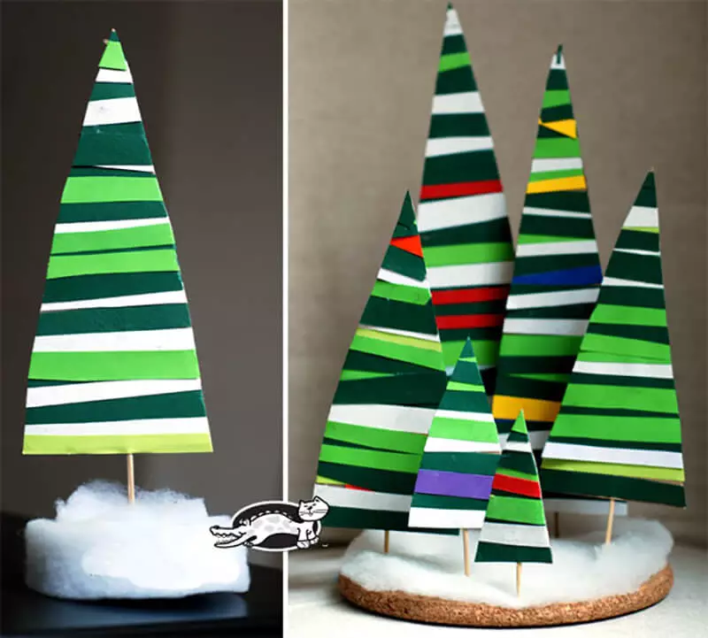 Crafts Christmas Tree. Kerstboom met je eigen handen 2303_7