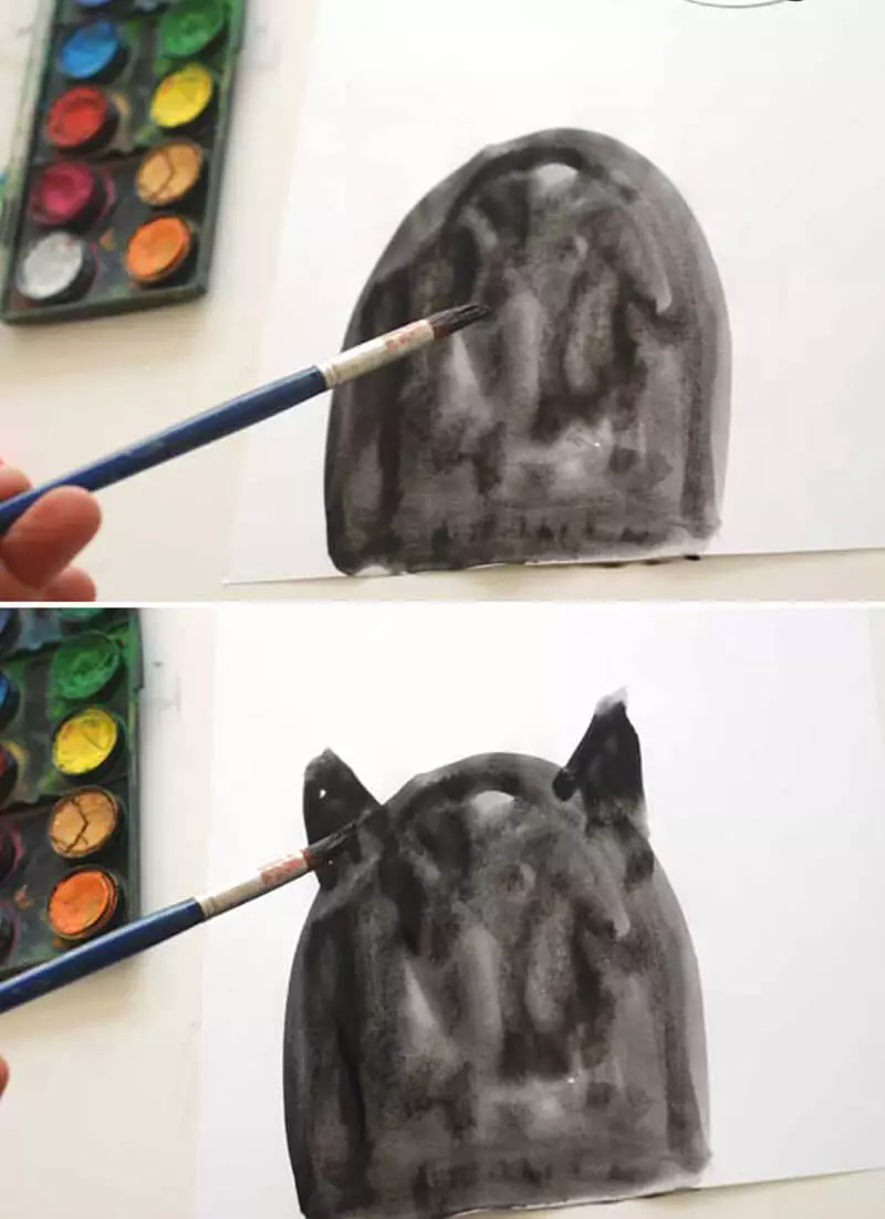 Hur man ritar en katt med färger? Hur man ritar en katt akvarell? 2311_4