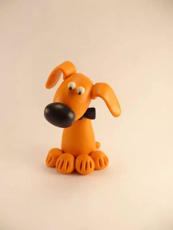 En hund fra plastinsk. Hvordan lage en hund fra plasticine? 2313_12