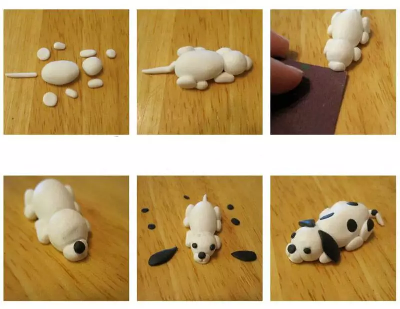 Anjing dari plasticine. Bagaimana untuk membuat anjing dari plasticine? 2313_16