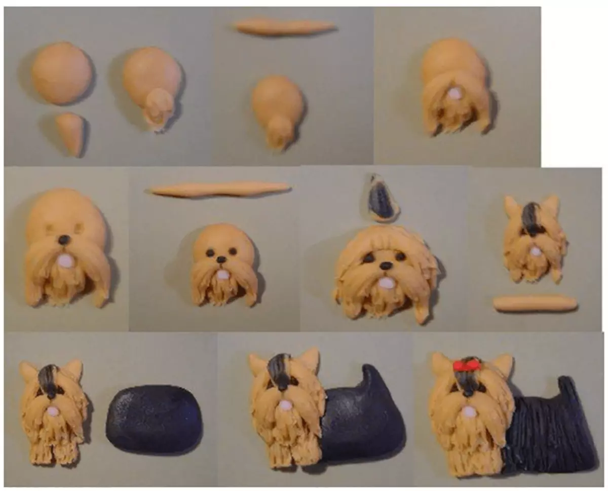 Anjing dari plasticine. Bagaimana untuk membuat anjing dari plasticine? 2313_17