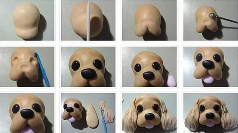 En hund fra plastinsk. Hvordan lage en hund fra plasticine? 2313_20