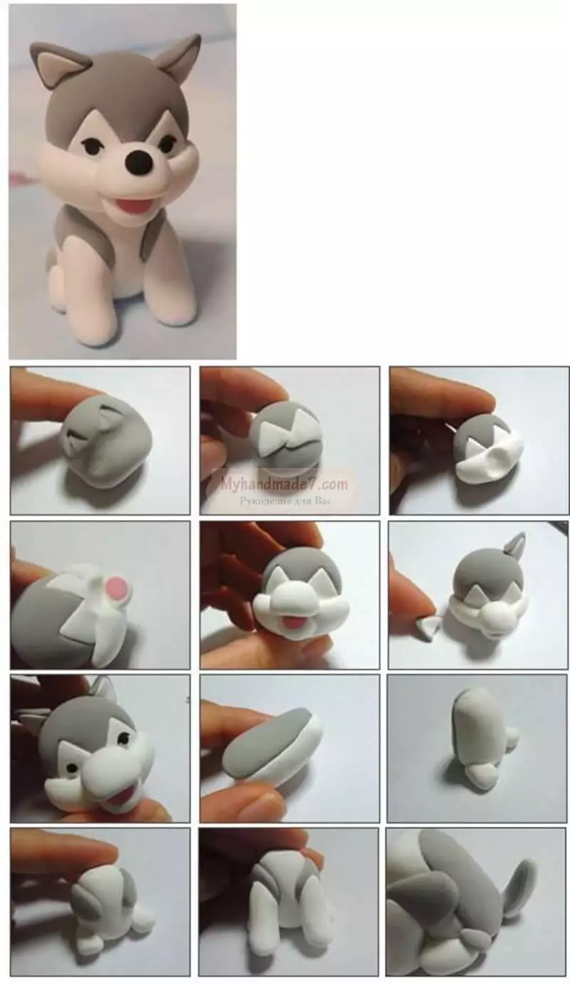 Un cane dalla plastilina. Come fare un cane dalla plastilina? 2313_21