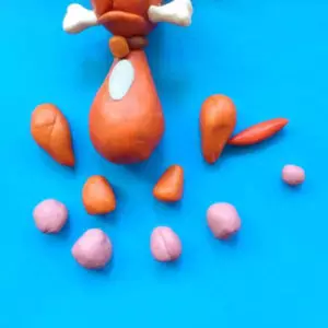 Anjing dari plasticine. Bagaimana untuk membuat anjing dari plasticine?