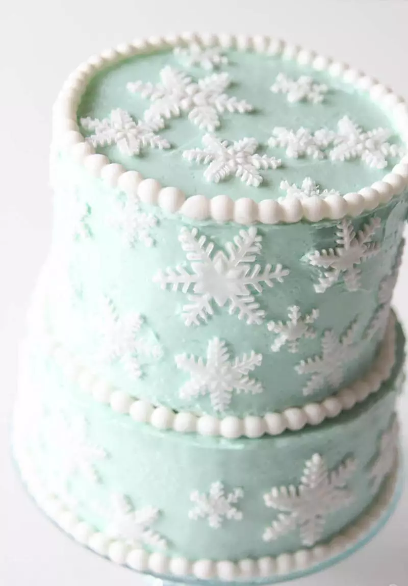 Snowfake cake. Snowflake cake yi da kanka 2316_14