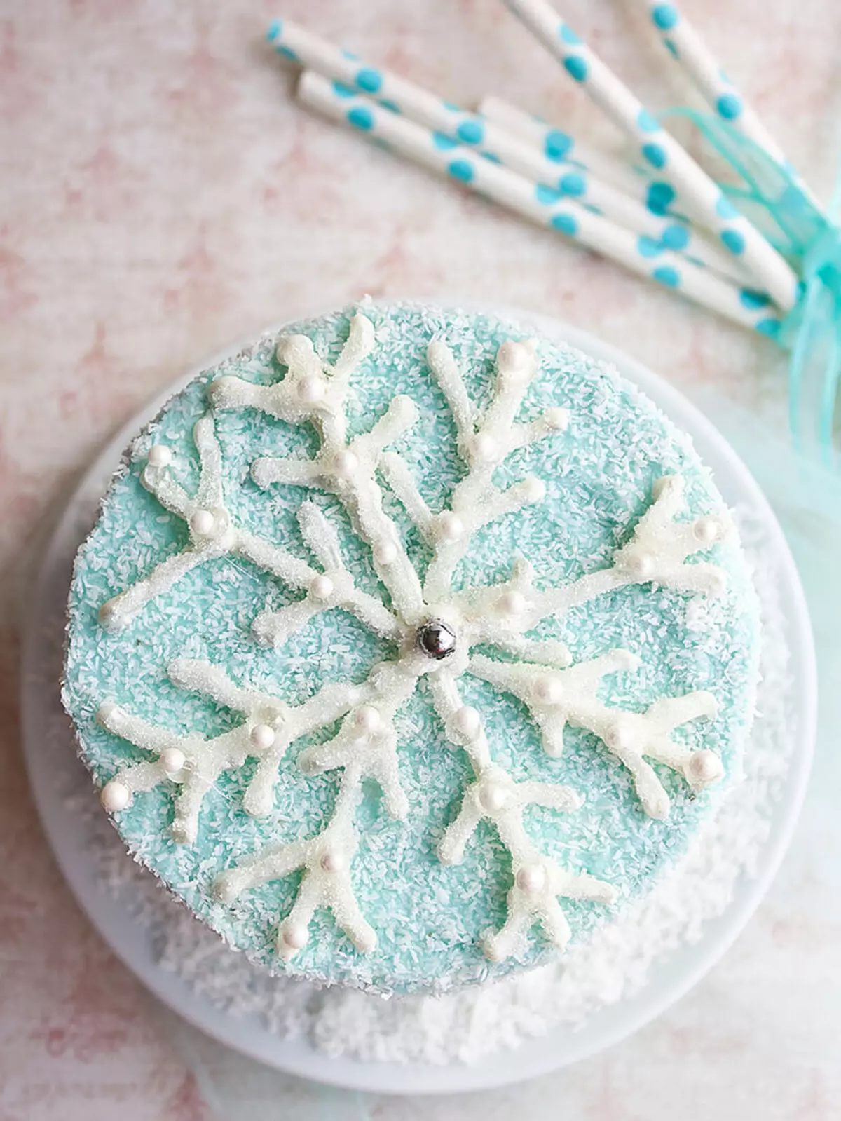 Snowfake cake. Snowflake cake yi da kanka 2316_2