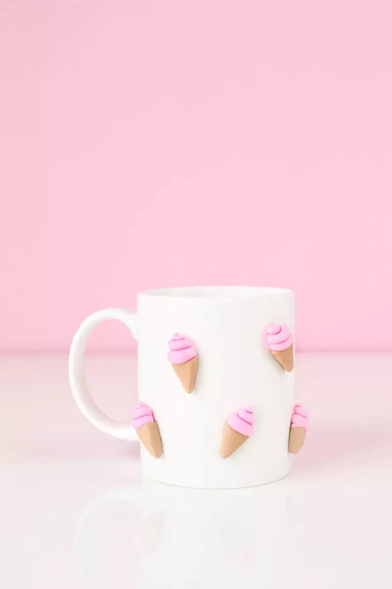 Polymer clay mug dure: ئۆز قولى بىلەن پولىمېر لاي بىلەن بېزەلگەن