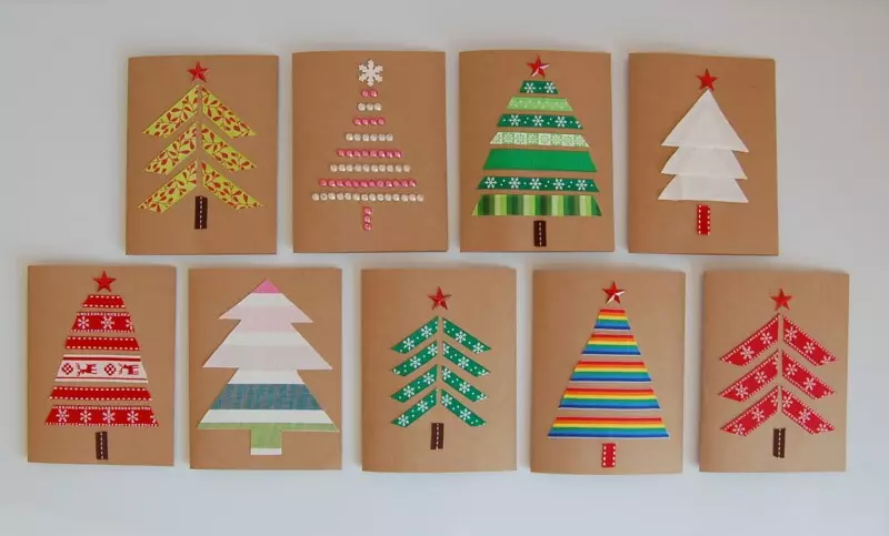 Neujahrskarten machen es selbst mit Weihnachtsbäumen 2460_10