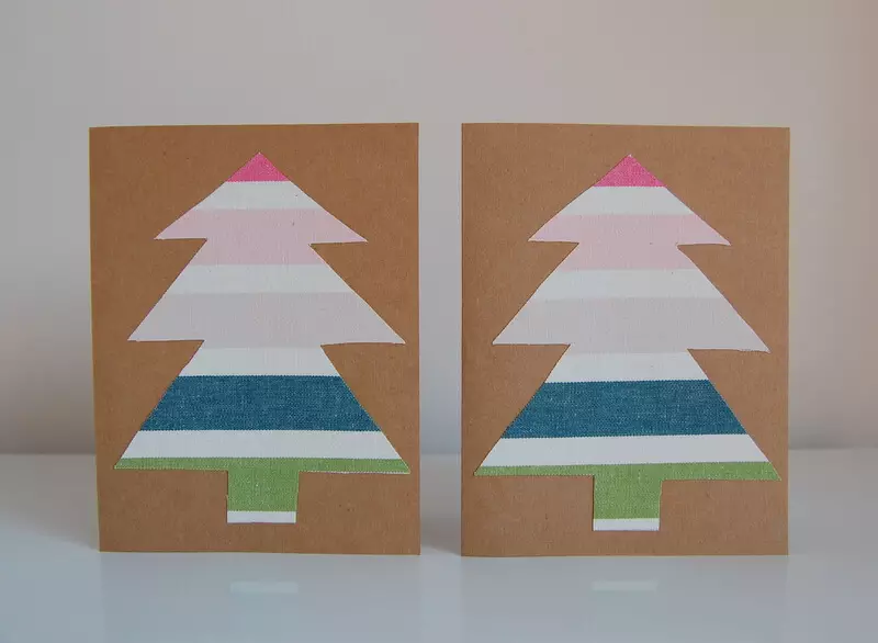 Neujahrskarten machen es selbst mit Weihnachtsbäumen 2460_8