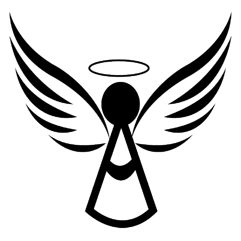 Stencil Angel. Angel stencil foar it besunigjen fan papier 2513_21