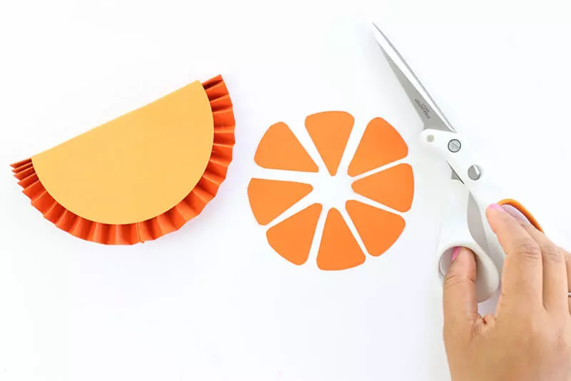 Paberi käsitöö: mandariinid, oranž, sidrun ja arbuus paberil oma kätega 2545_12