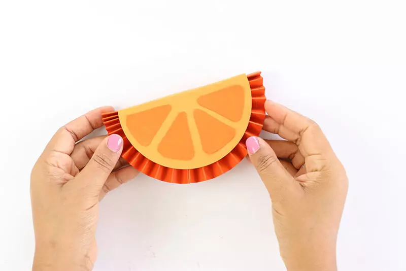 Artizanat de hârtie: mandarine, portocaliu, lămâie și pepene verde din hârtie cu propriile mâini 2545_13