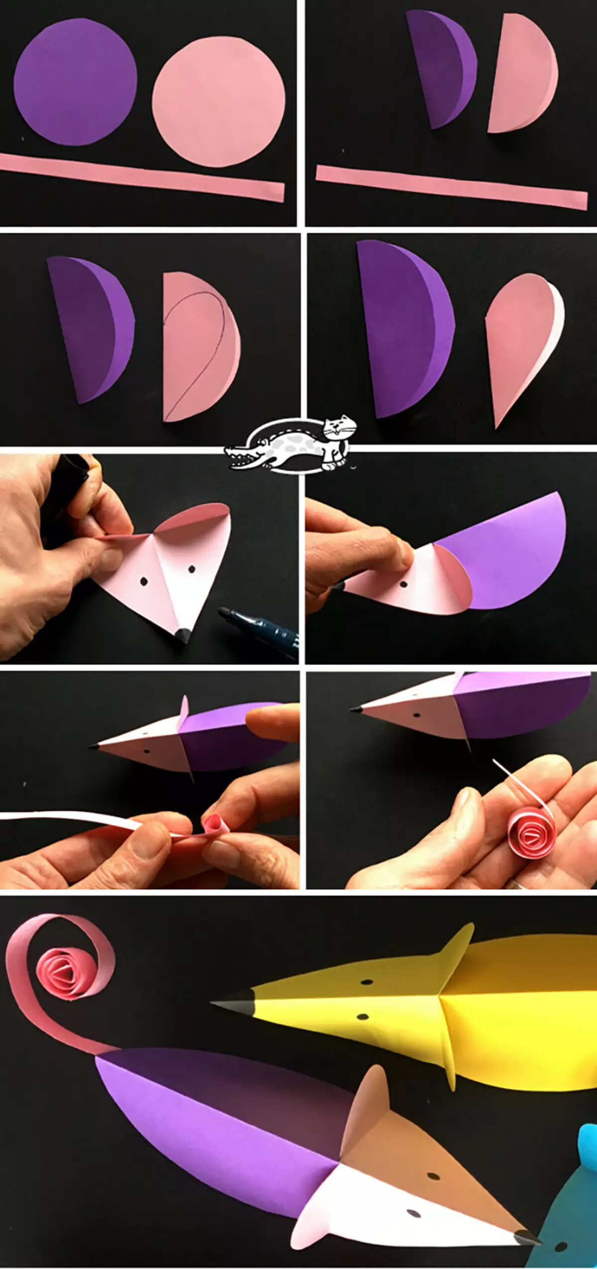 Мишка от хартия. Как да си направим хартиена мишка със собствените си ръце? 2548_3