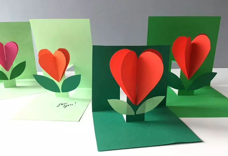 Carte poștală pentru Ziua Îndrăgostiților. Cum să faci o carte poștală în vrac pentru toți iubitorii? 2553_1