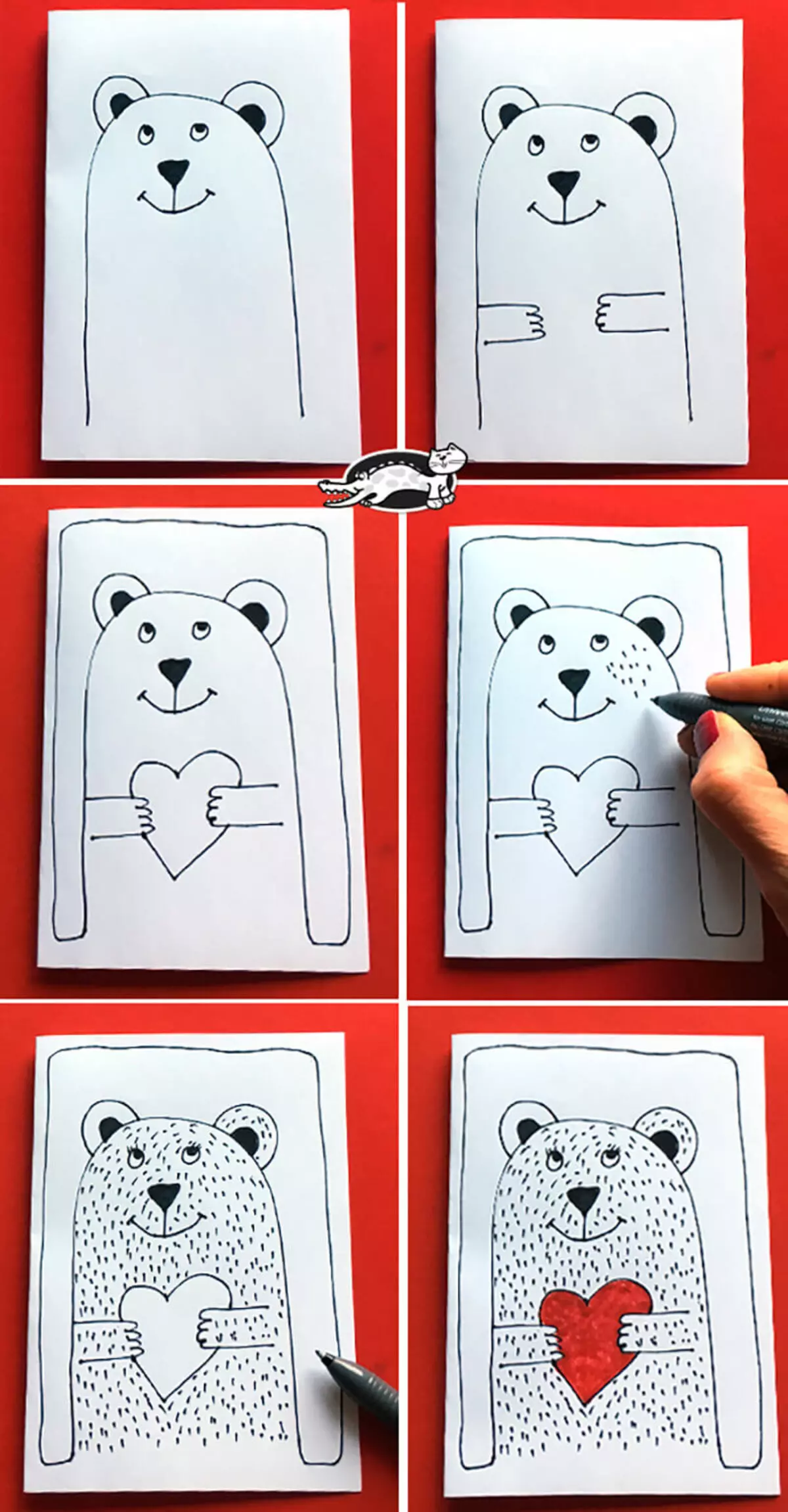 Valentine's hands. How to draw Valentine? 2556_4