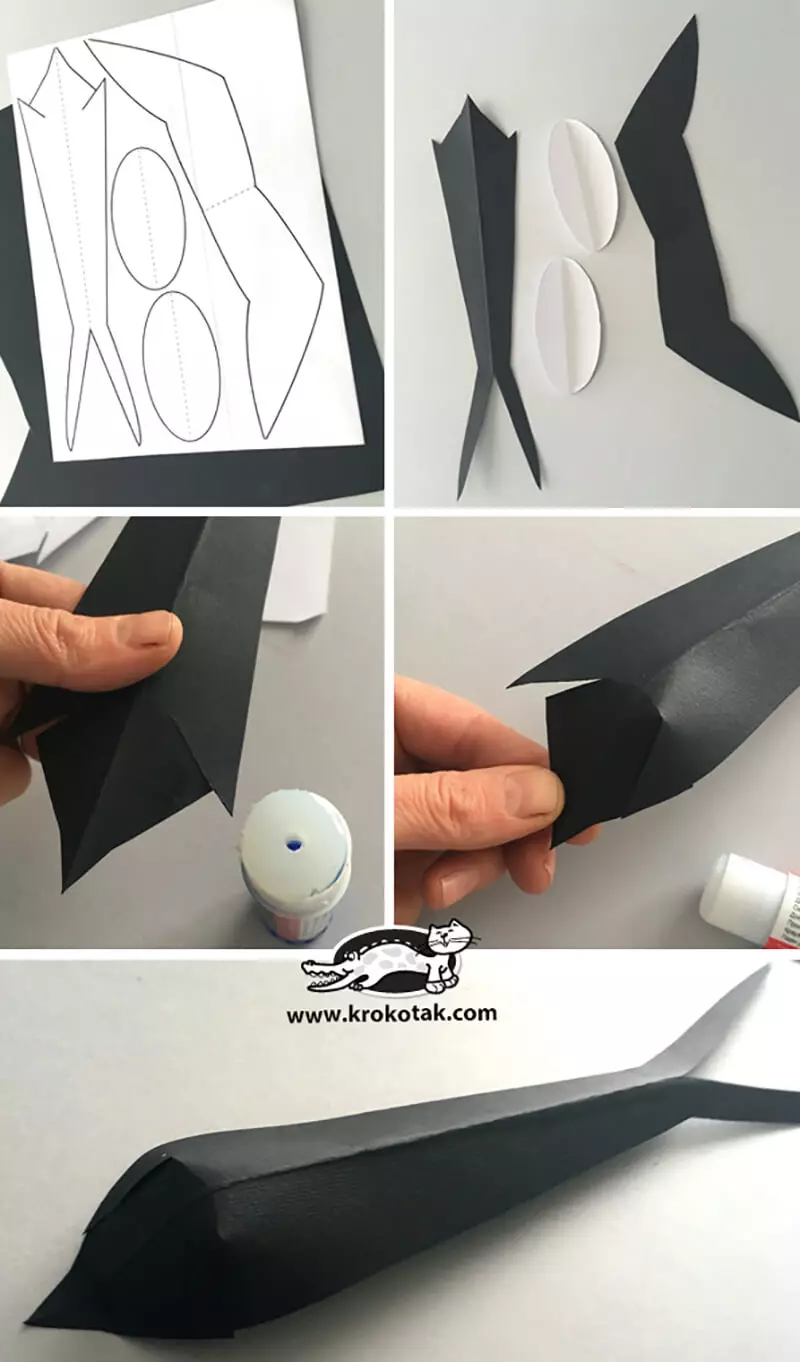 Paper swallow. How to make a swallow with your own hands? 2564_5