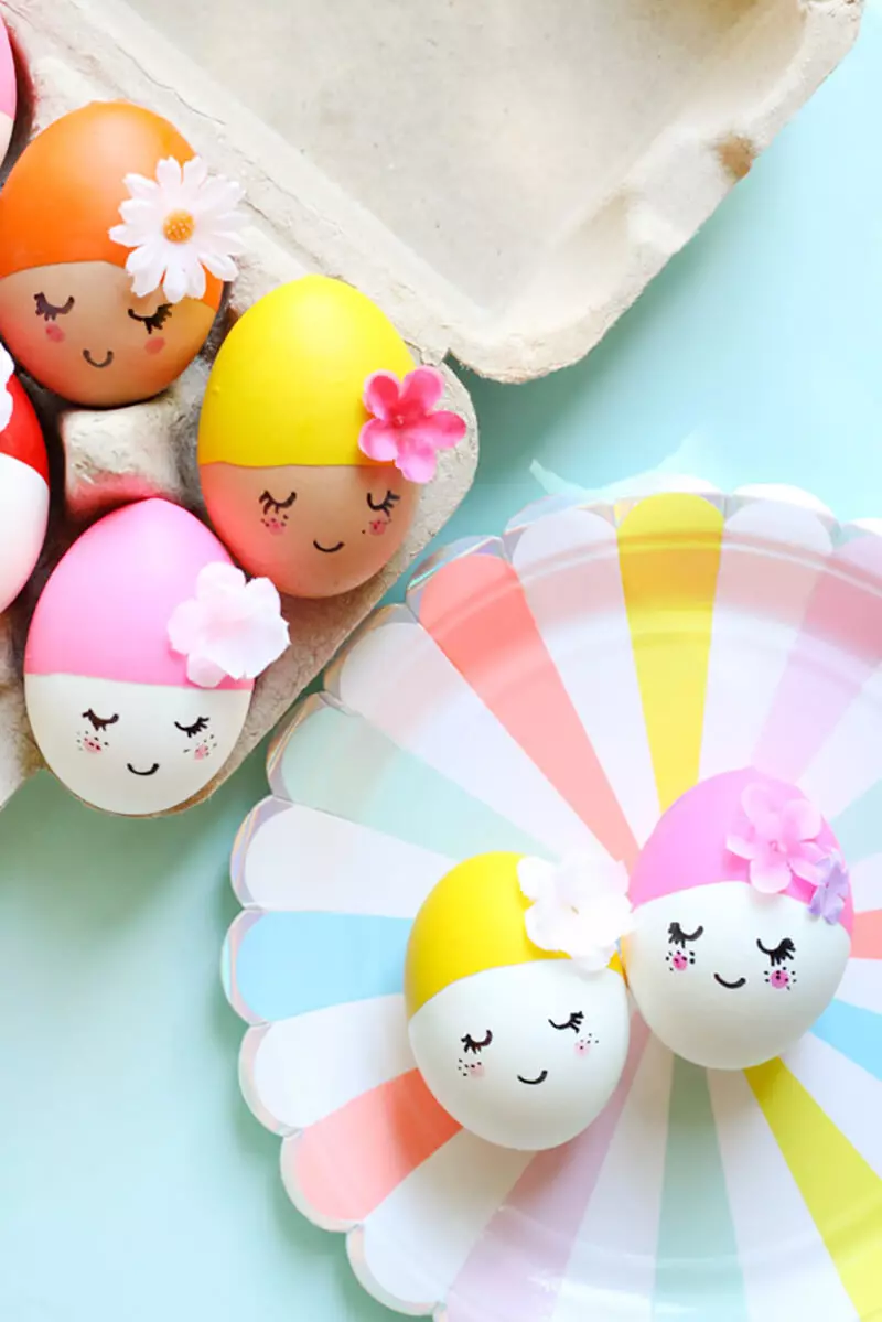 Wie kann ich Eier dekorieren? Wie dekorieren Sie Ostereier mit Ballons?