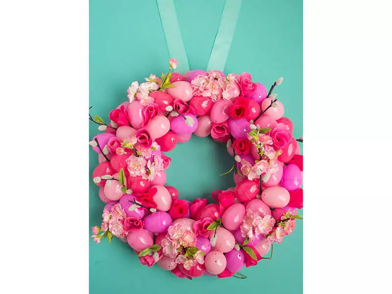 Easter wreath. Easter wreath ua koj tus kheej 2607_6