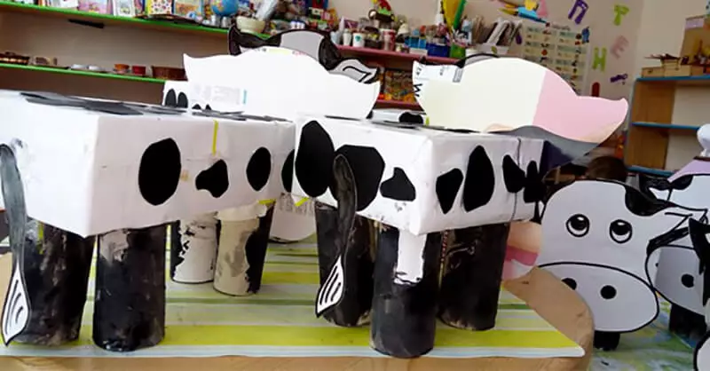 Lehmä tee se itse paperi. Ajaminen lehmä 2614_10
