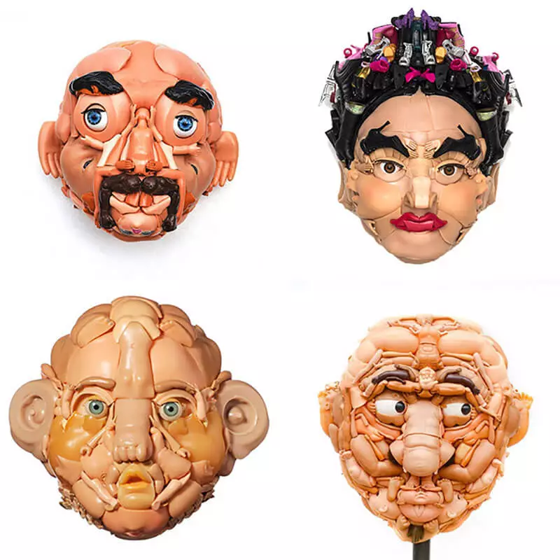 Незвичайні маски і скульптури від Фрей Джоббінс