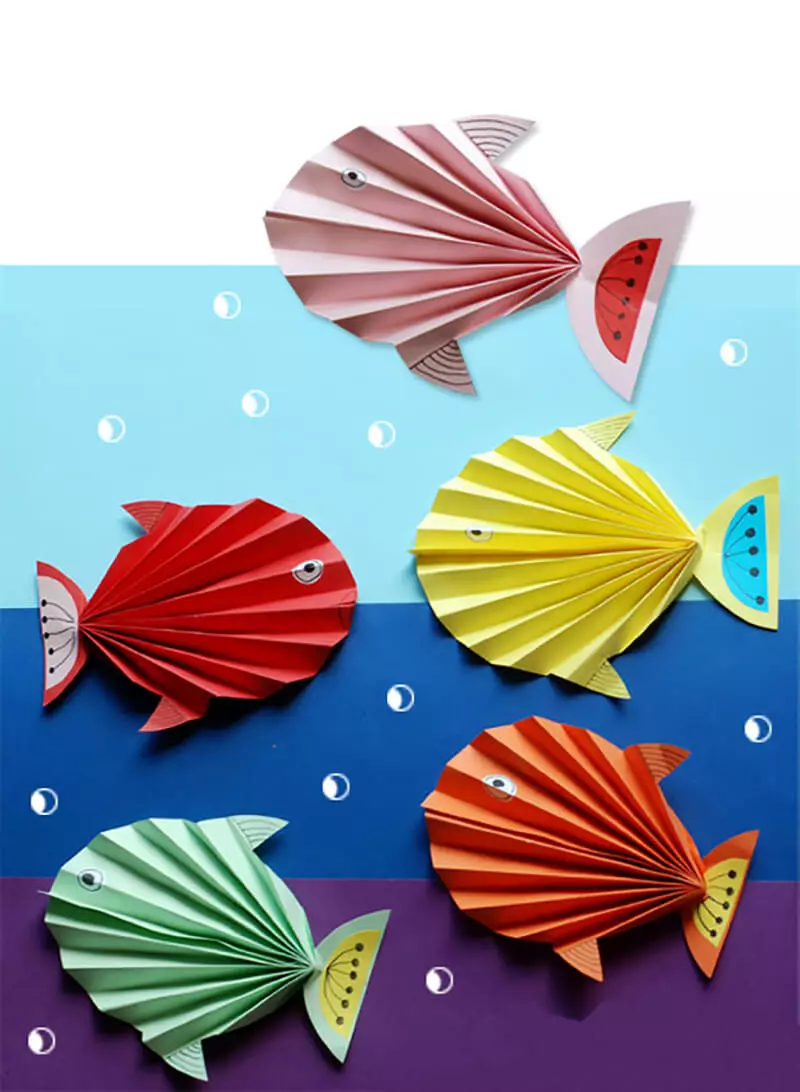Ribe iz papirja. Craft Fish. 2680_20