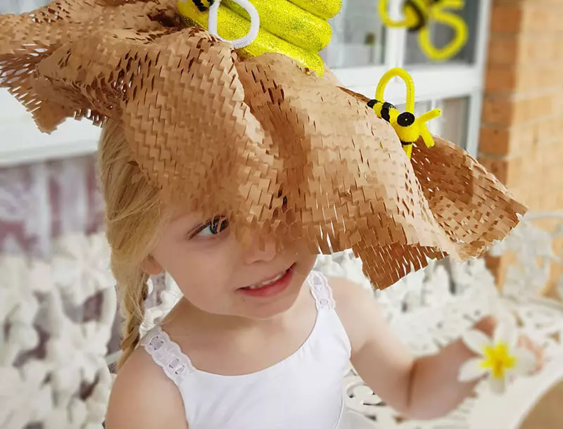 Sombrero para la niña con sus propias manos. Sombrero original para niñas con abejas 2684_14