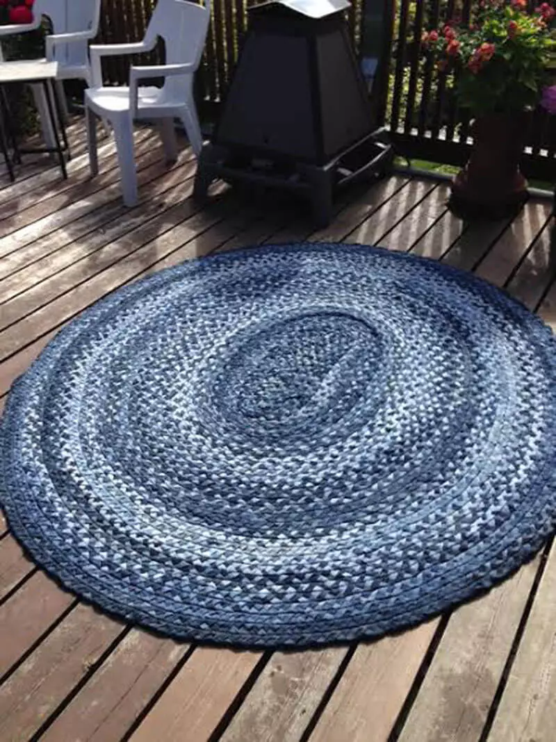 Jeans RUG. Denim-tapiŝo faras ĝin vi mem 2693_22