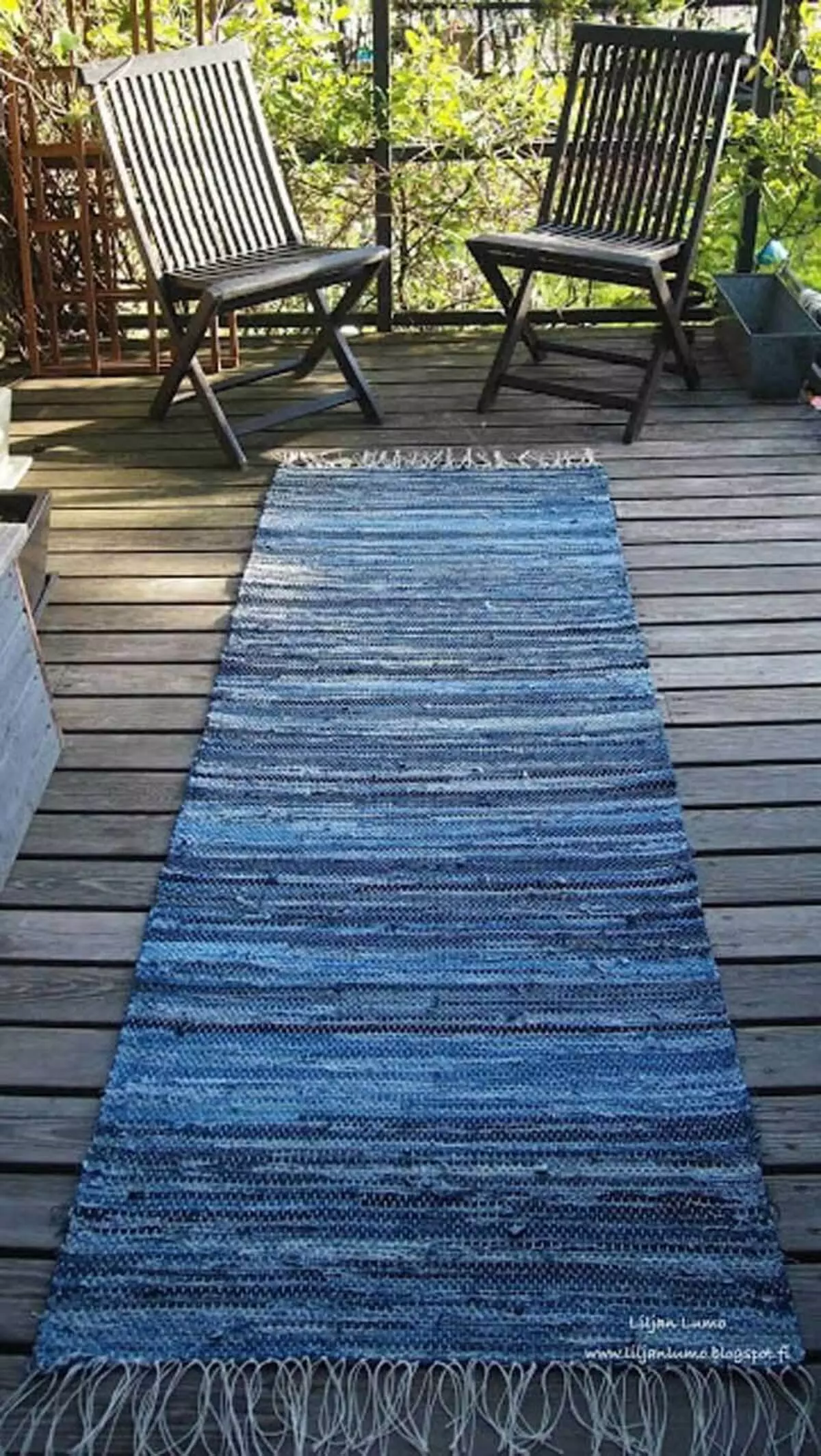 Jeans RUG. Denim-tapiŝo faras ĝin vi mem 2693_4