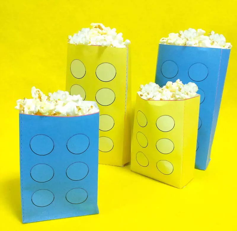 Lego ပုံစံ (Lego) ၏ပုံစံအတွက် popcorn အတွက် packs 2703_1