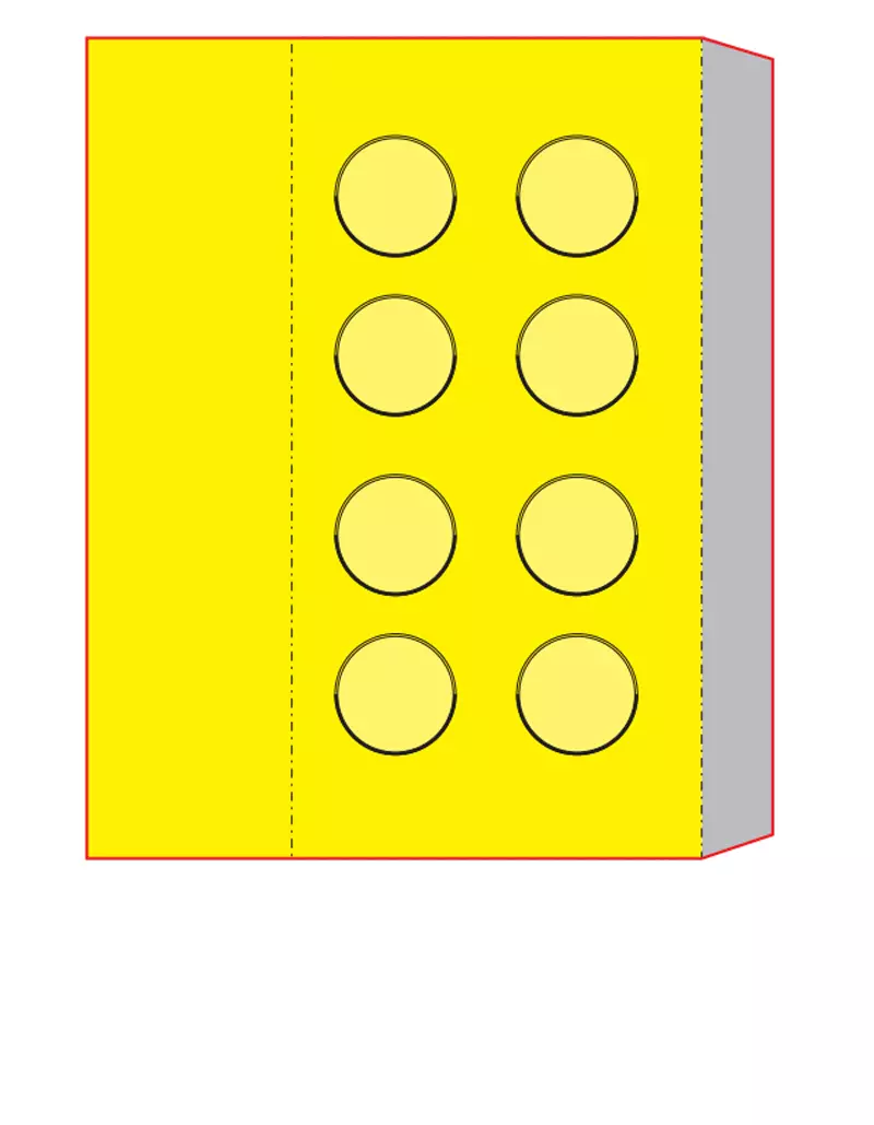 Paketi za kokice u obliku Lego (Lego) radite to sami