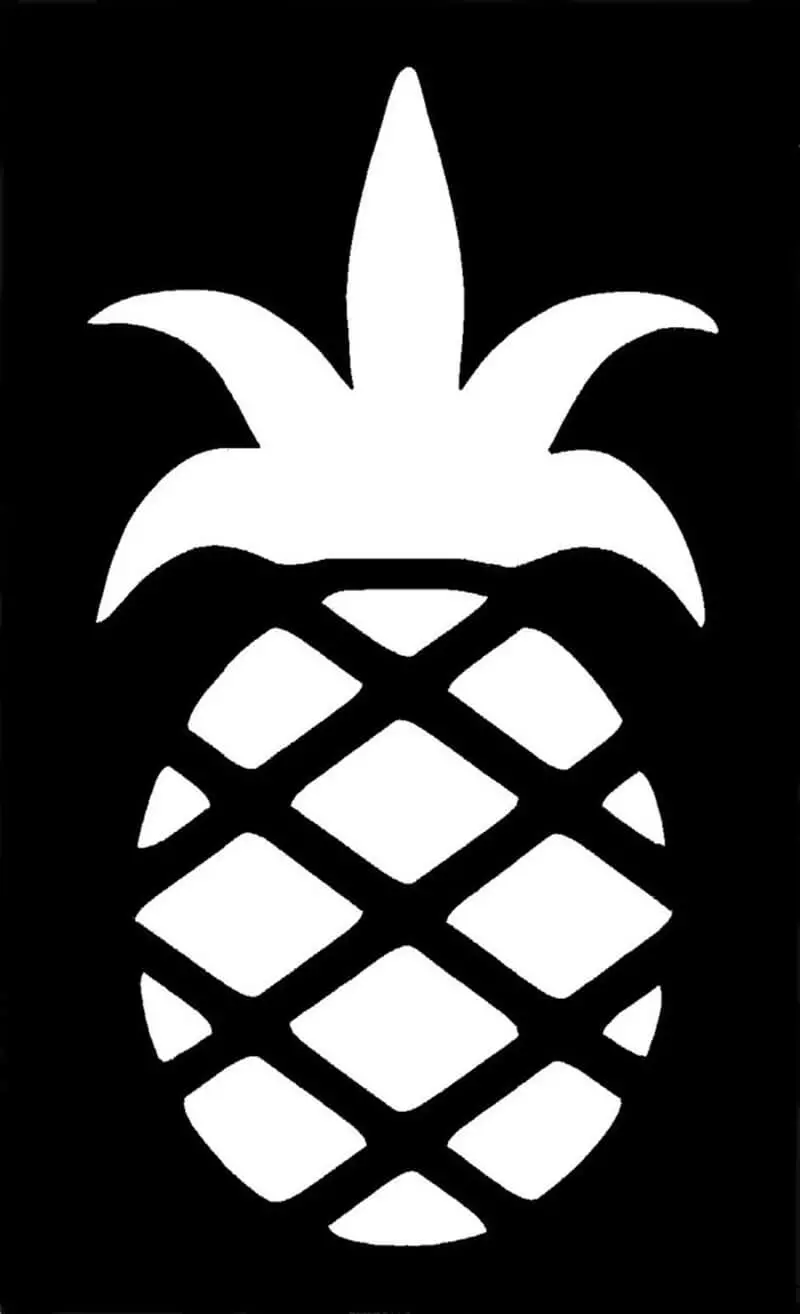 Templatên Pineapple û stencils 2715_17