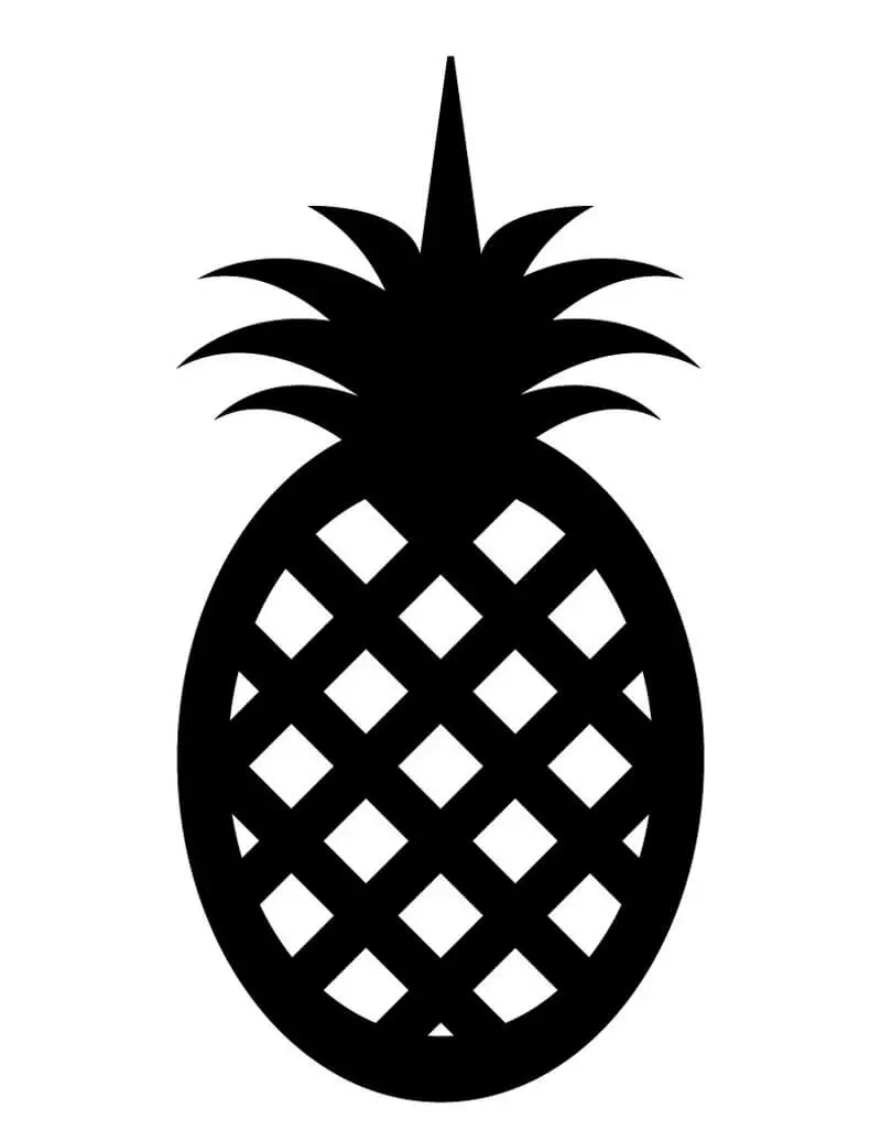 Templatên Pineapple û stencils 2715_19