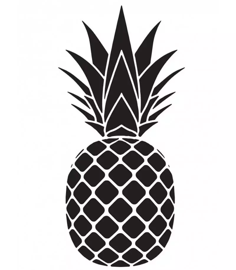 Templatên Pineapple û stencils 2715_21