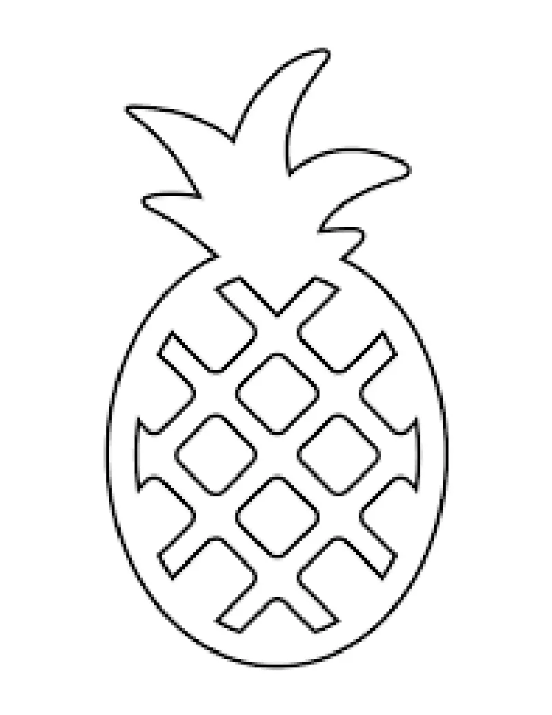 Templatên Pineapple û stencils 2715_23