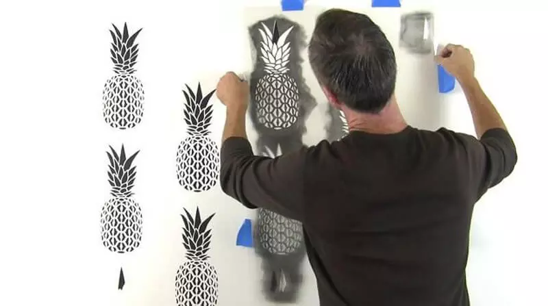 Templatên Pineapple û stencils 2715_6