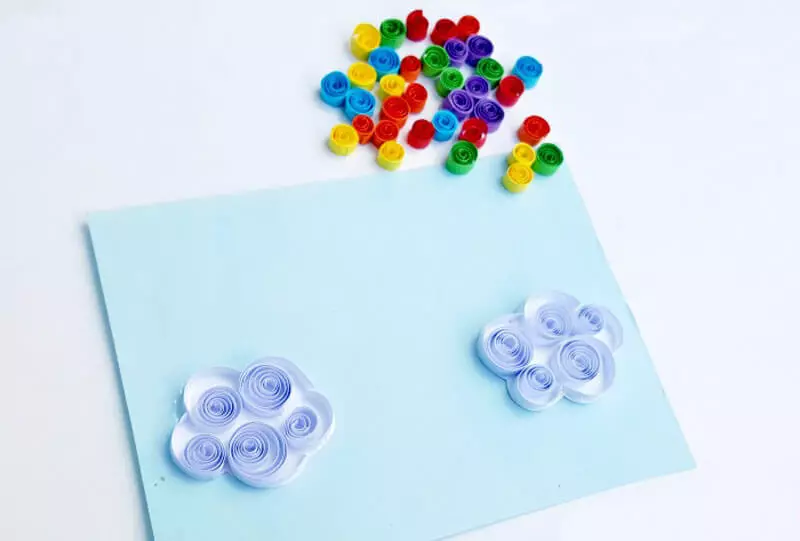 Quilling dla początkujących krok po kroku. Quilling Rainbow to sam 2765_8