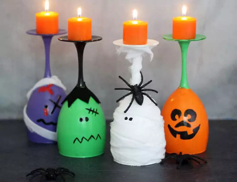 Candlesticks á Halloween gera það sjálfur 2787_8