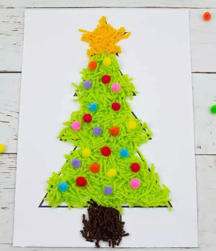Applique of Paper for Children on the Topic Winter and New Year 2794_2