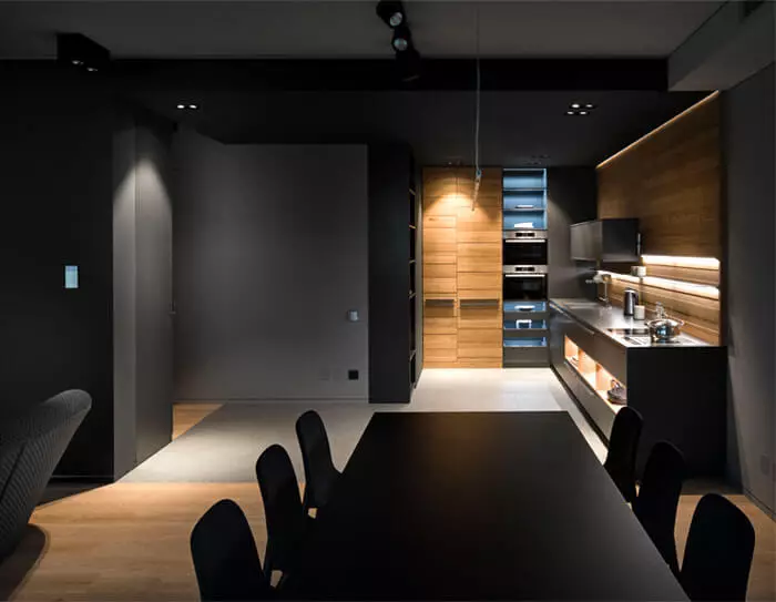 Modern lägenhet design. Stil minimalism i inredningen 2827_4