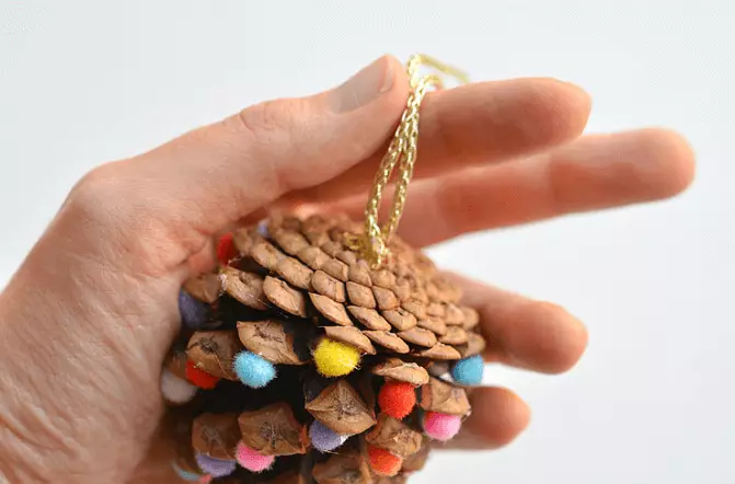 Crafts from 1 cones. Baby crafts from cones to school and kindergarten 2837_19