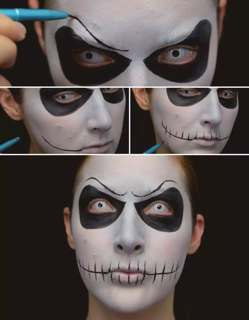 Makeup paHalloween zviite iwe pachako: Jack Skellington 2842_5